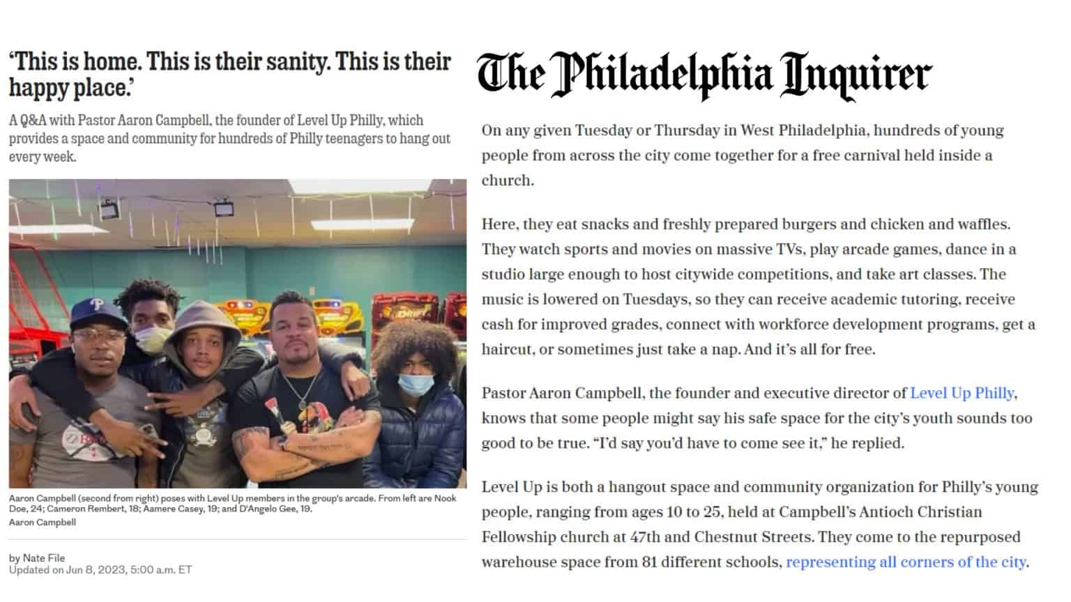 Level Up Philly - Empowering a generation of young leaders