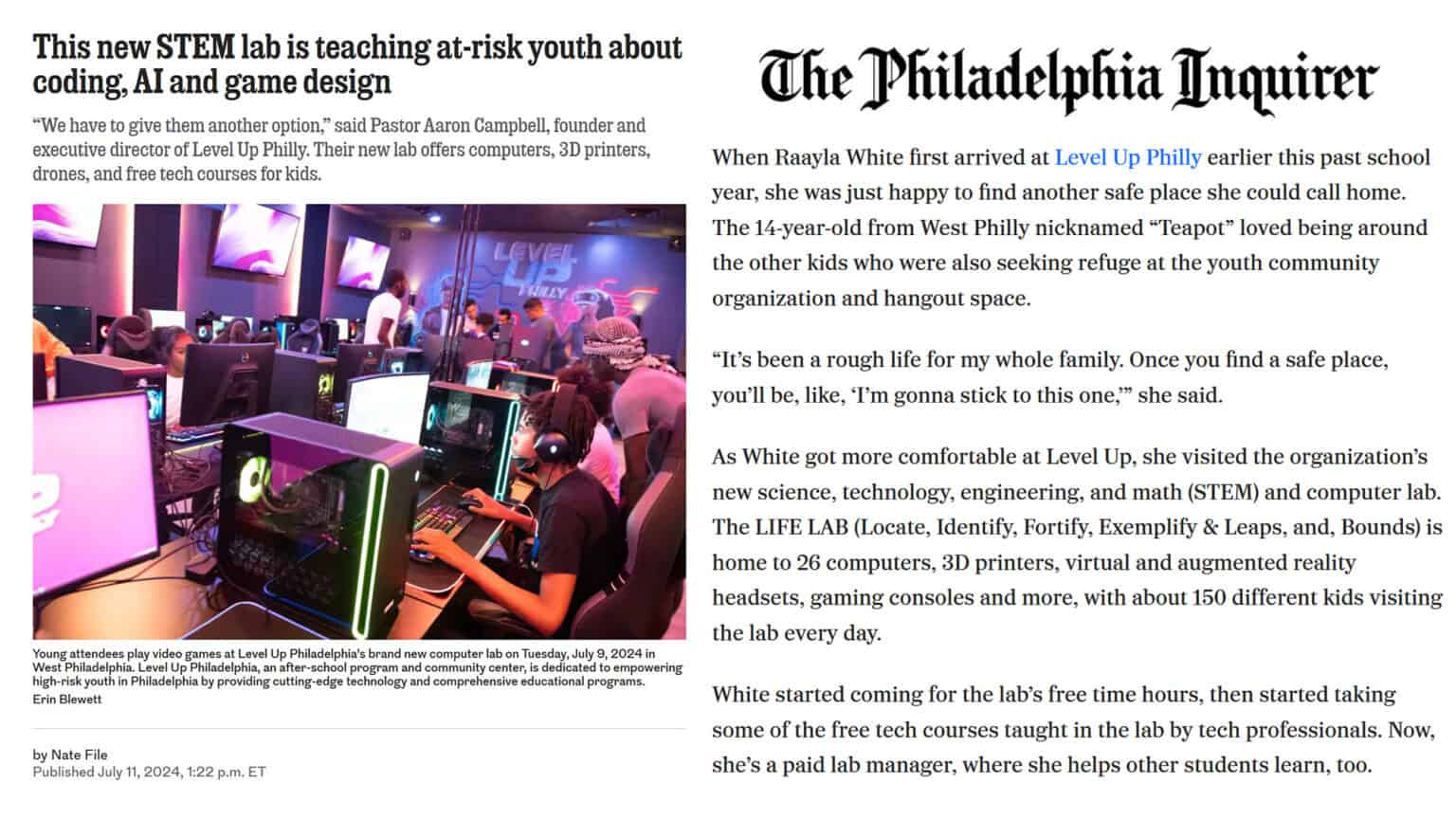 Level Up Philly - Empowering a generation of young leaders